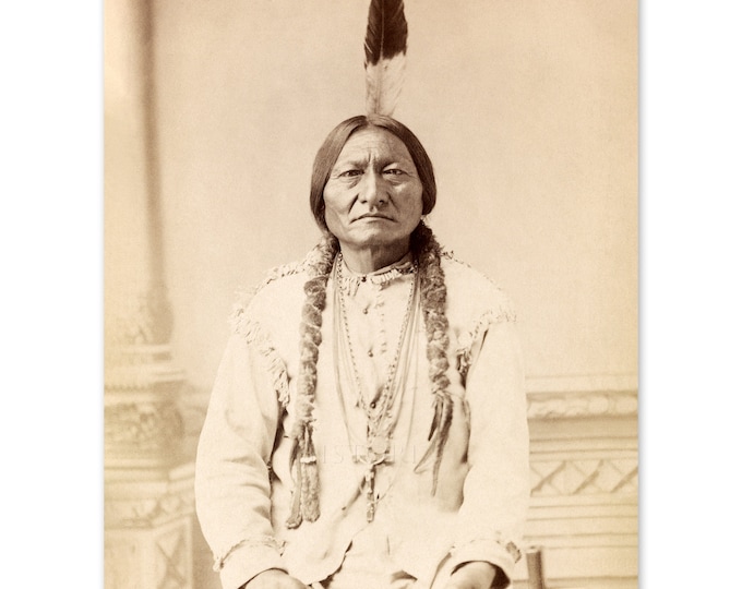 Print 12x18 Sitting Bull Lakota Leader Warrior Buffalo Bill's Wild West ...