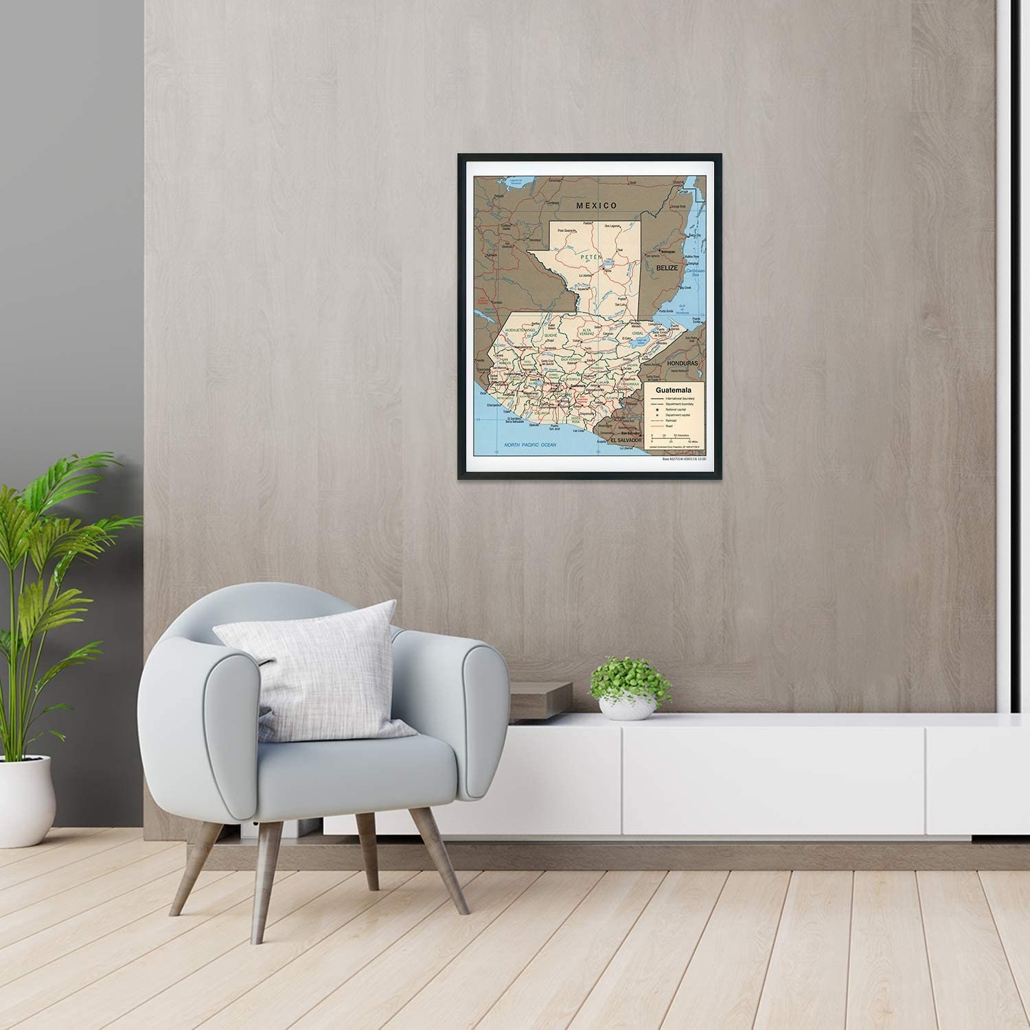 2000 Guatemala Map Poster Mapa De Guatemala Guatemala Poster Print Map ...