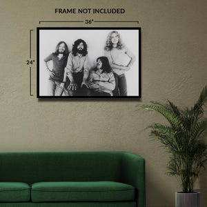 1971 Led Zeppelin Photo Print - Vintage Led Zeppelin Poster Print - Old ...