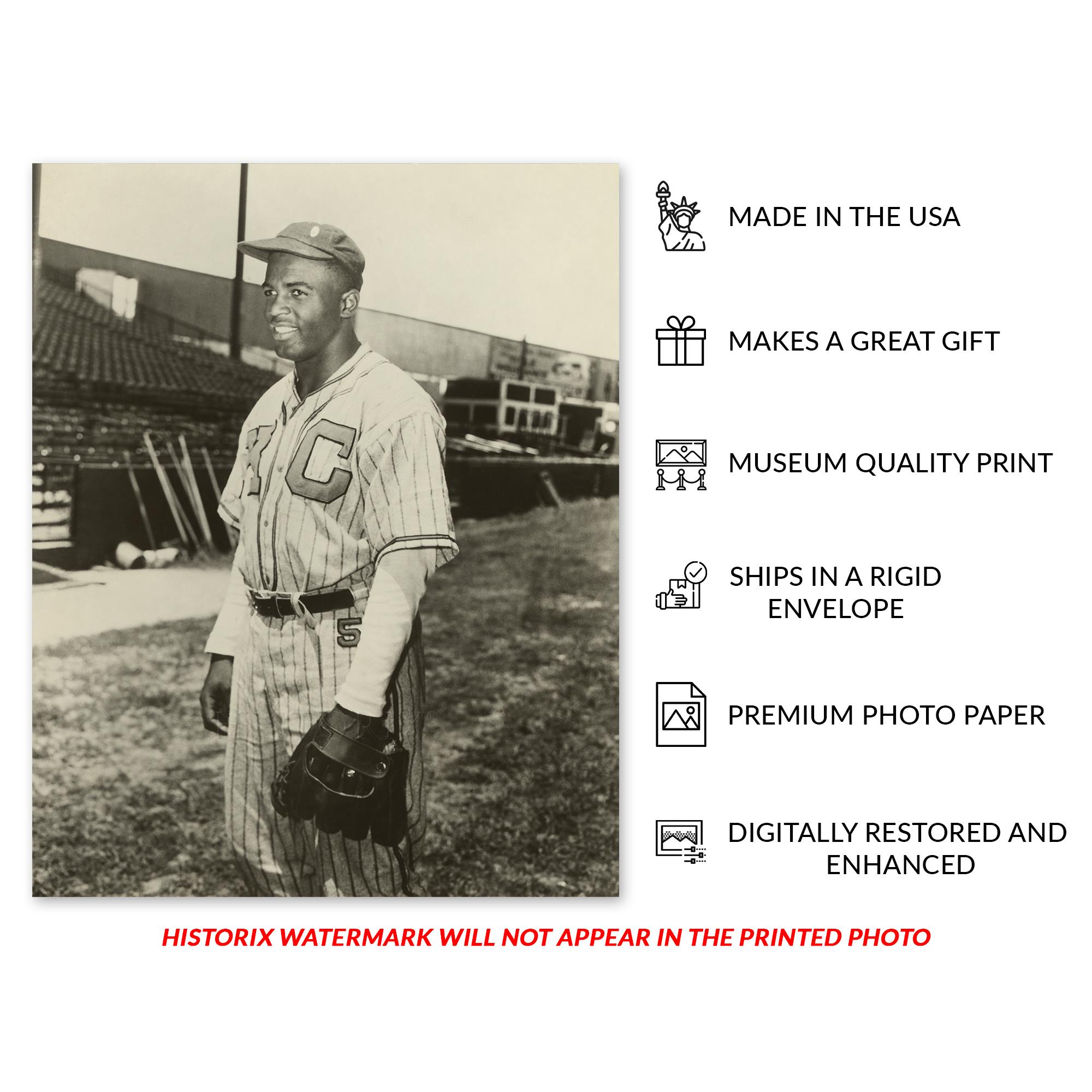 1945 Jackie Robinson Poster Photo Print Jackie Robinson in Kansas City ...