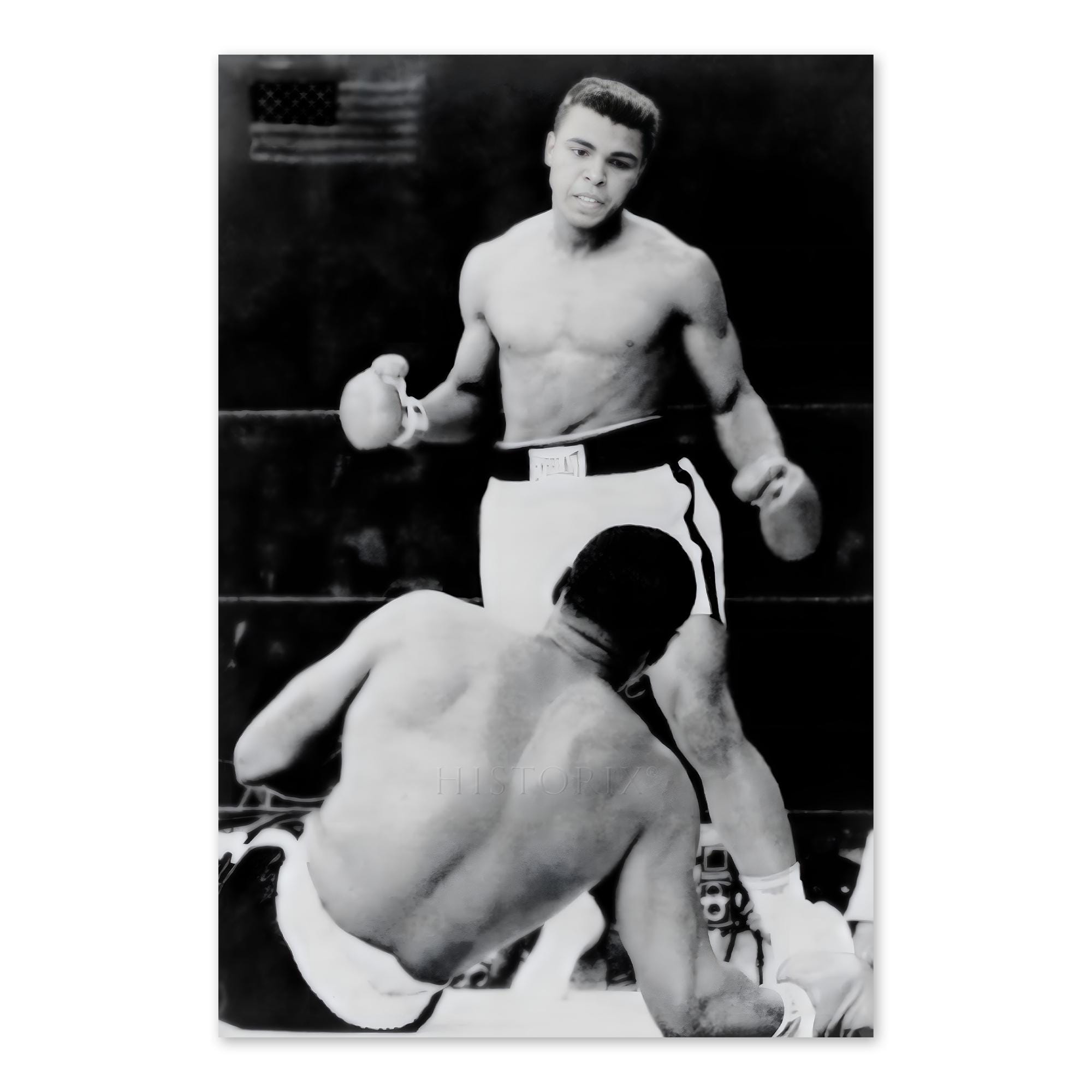 1934 Muhammad Ali VS Sonny Liston Poster Photo - Old Photo Print of the ...