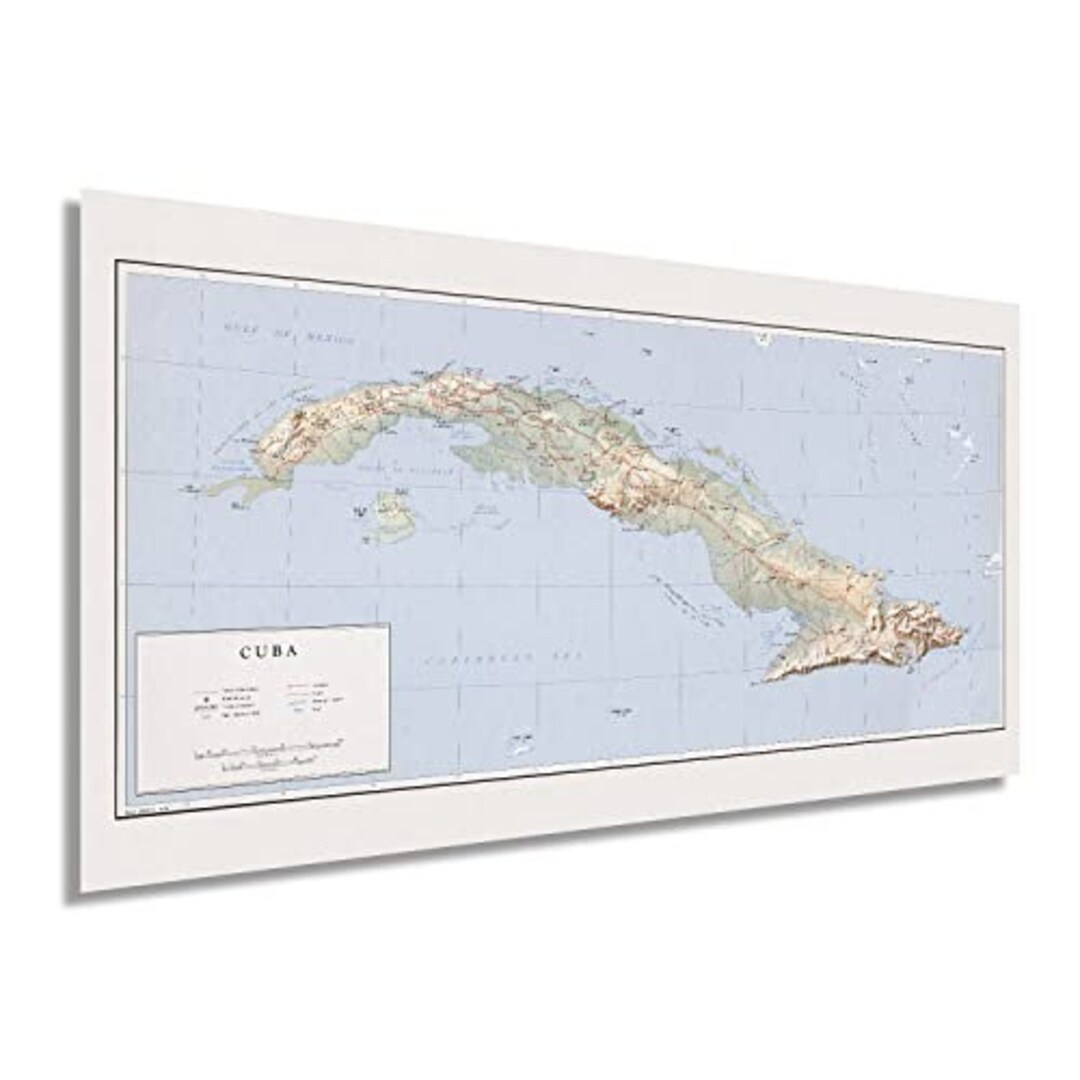1960 Vintage Cuba Map - Vintage Map of Cuba - History Map of Cuba ...