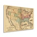 1861 American Civil War Map Vintage Map of the United States - Etsy