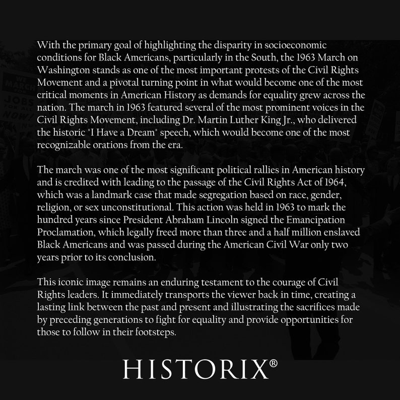 HISTORIX Vintage 1963 Civil Rights Leaders Photo Print the Head of the ...