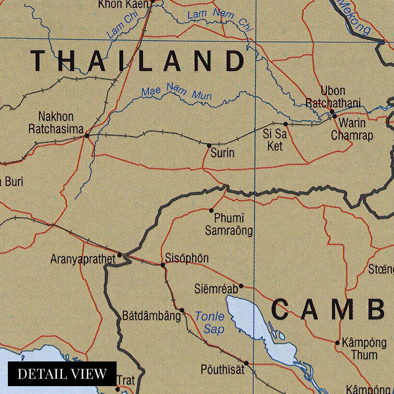 2001 Map of Vietnam Vietnam Map Poster Vietnam Wall Poster - Etsy