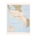 1987 Costa Rica Map - Old Wall Map of Costa Rica - History Map of San ...