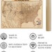 1892 United States Map Vintage Map of United States Wall Art Old Wall ...
