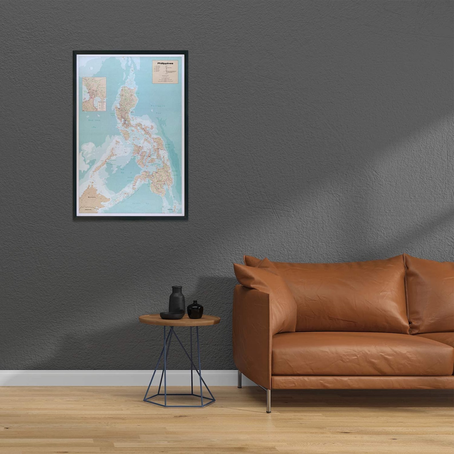 1990 Map of the Philippines Philippine Islands Map Includes Inset of ...