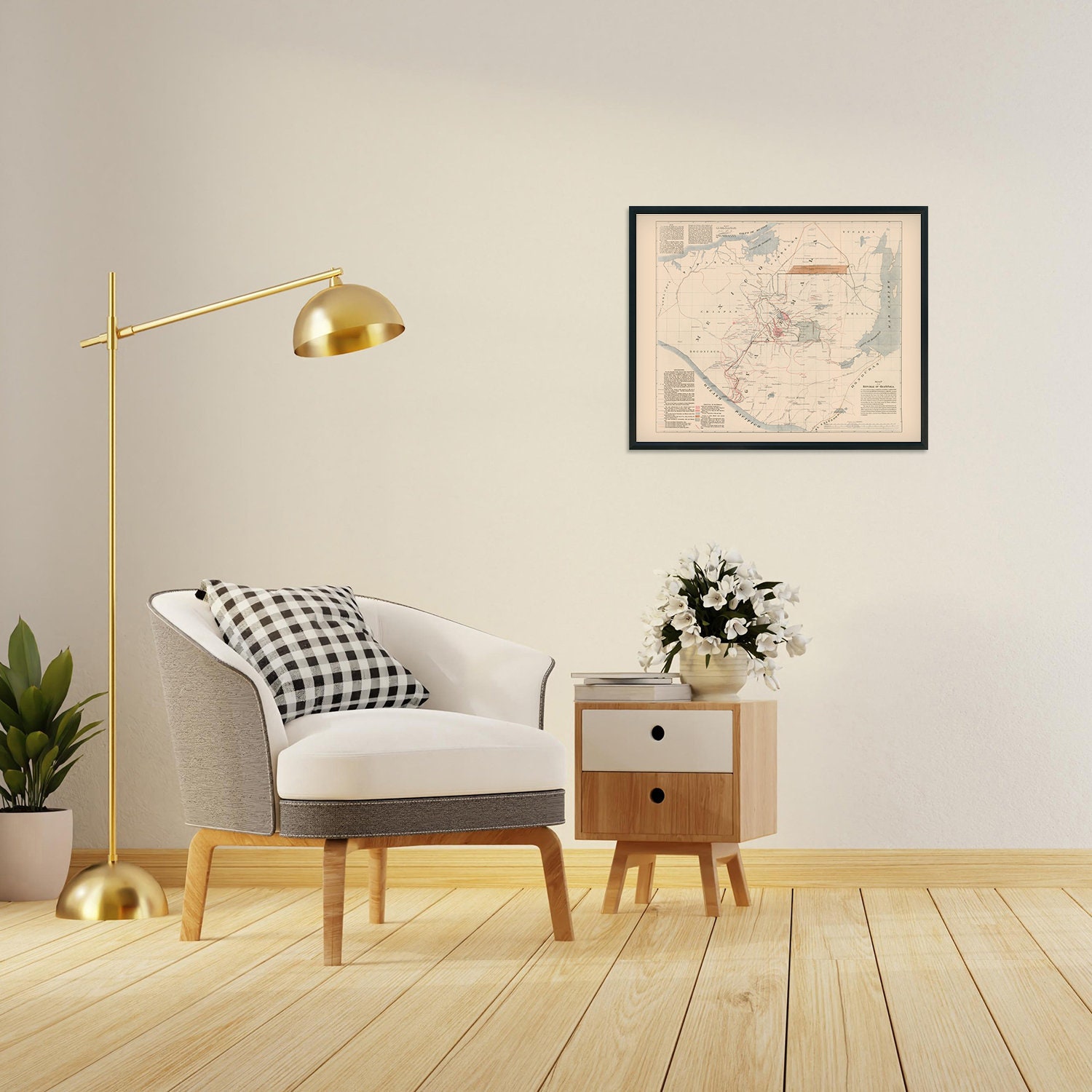 1895 Guatemala Map Poster Mapa De Guatemala Wall Art - Etsy