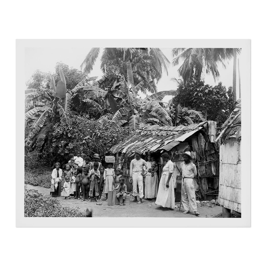 1903 Puerto Rican Natives Photo Print - Old Photo of Natives in Puerto ...