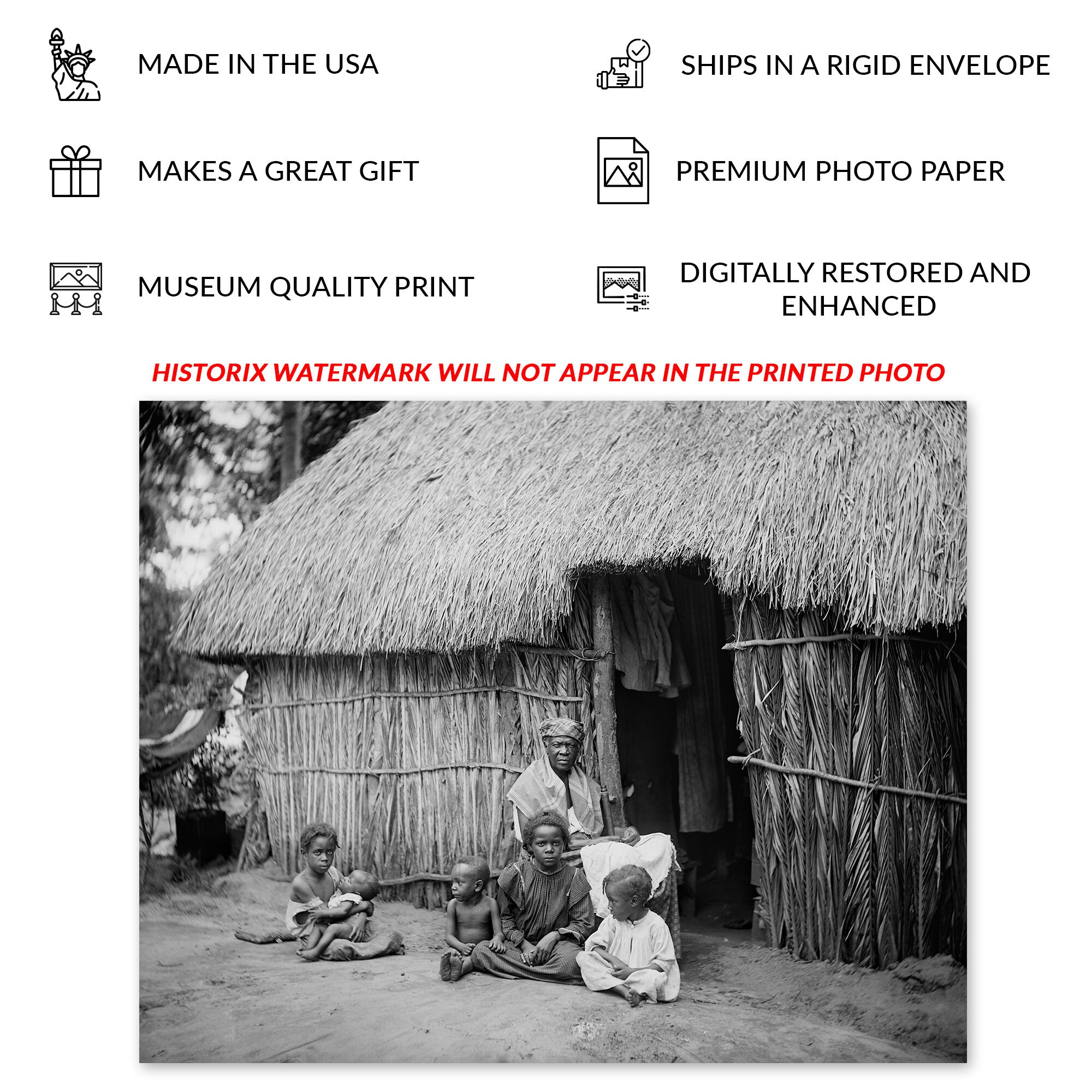 1903 A Native Hut in Puerto Rico Poster Photo - Vintage Photo of A ...