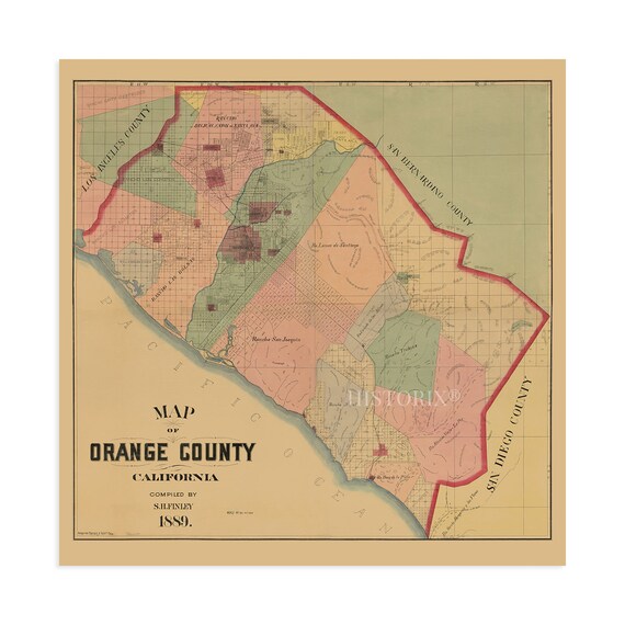 Orange County San Diego Map