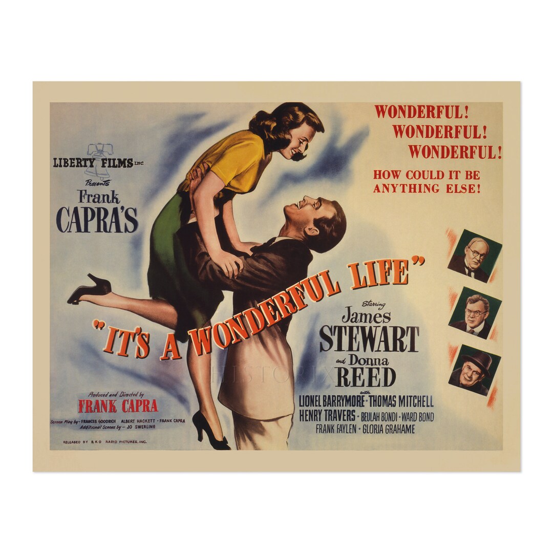 1946 It's A Wonderful Life Poster Matte Print - Old Poster Print of ...