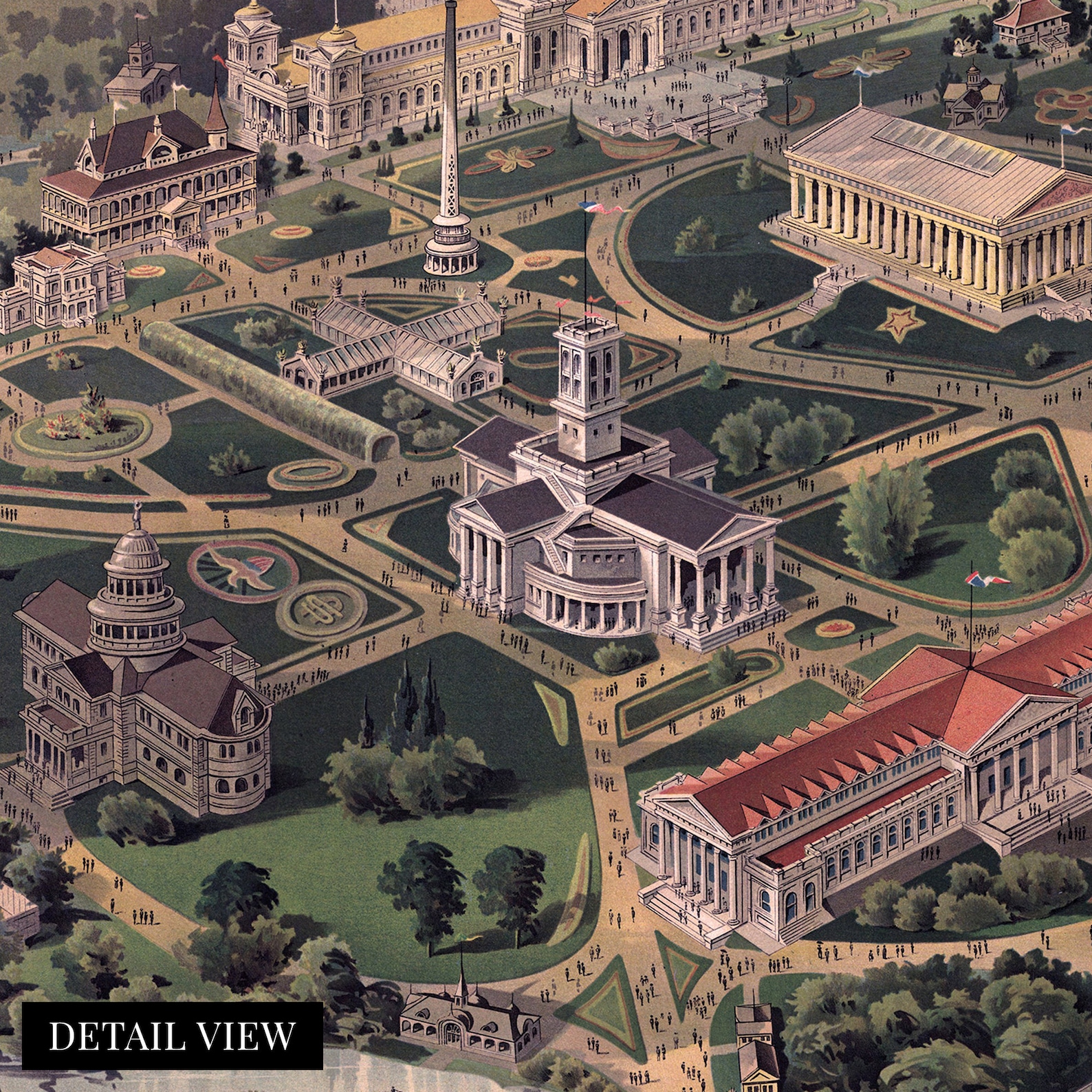 1897 Nashville Map - Canvas Wrap Vintage Nashville Wall Map - Old ...