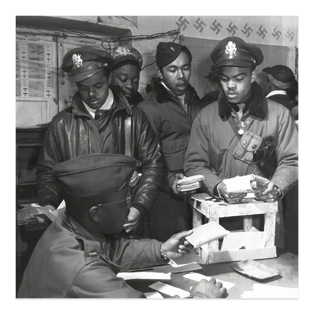 1945 Tuskegee Airmen Photo Print Vintage Photo of Escape Kits Cyanide ...