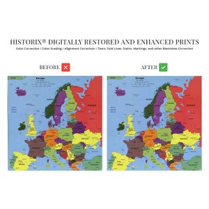 2004 Europe Map Poster - Map of Europe Wall Art - Wall Map of Europe ...