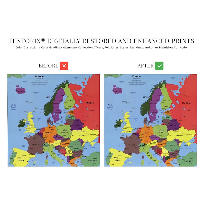 2004 Europe Map Poster - Map of Europe Wall Art - Wall Map of Europe ...