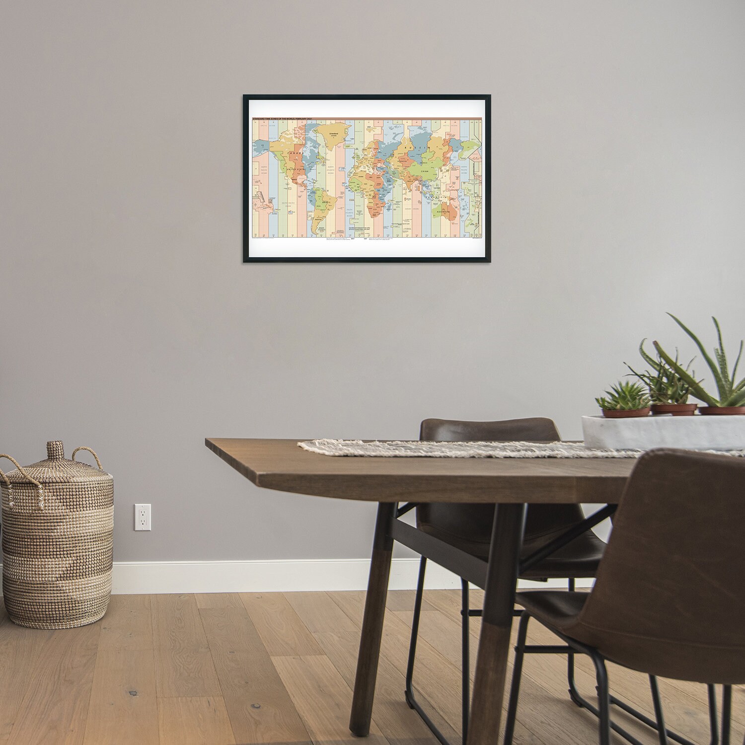 2021 Standard Time Zones of the World Map Map of the World Time Zones ...