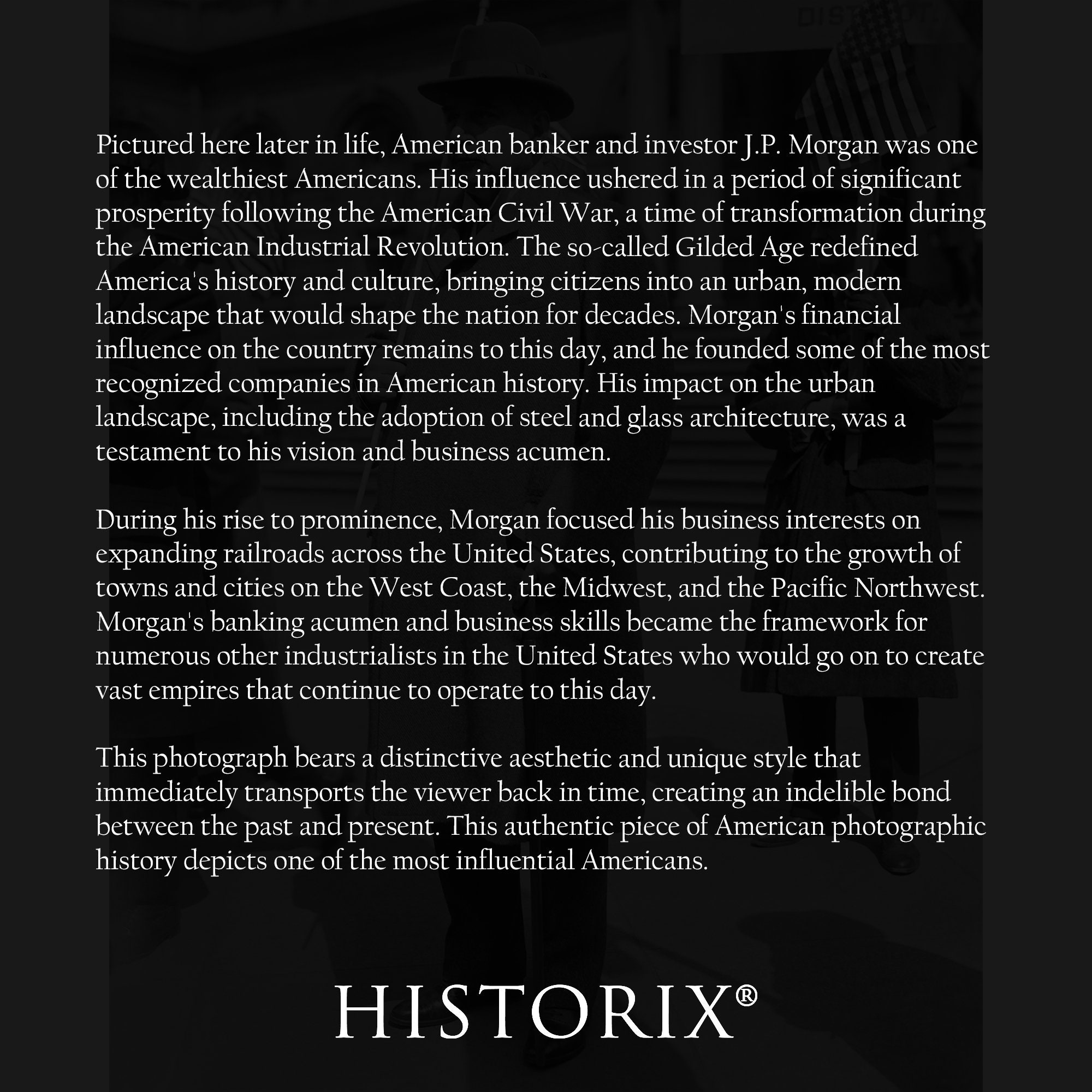 1915 JP Morgan Photo Print - Vintage Photo of John Pierpoint Morgan ...