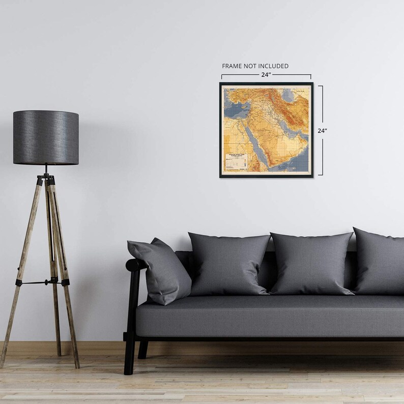 1991 Operation Desert Storm Map Operation Desert Storm Planning Graphic ...