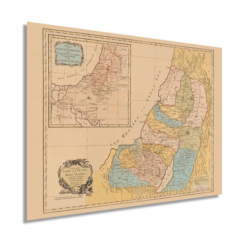 Map of the Promised Land - Etsy