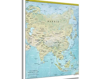 Southeast Asia Region Wall Map Poster - Etsy