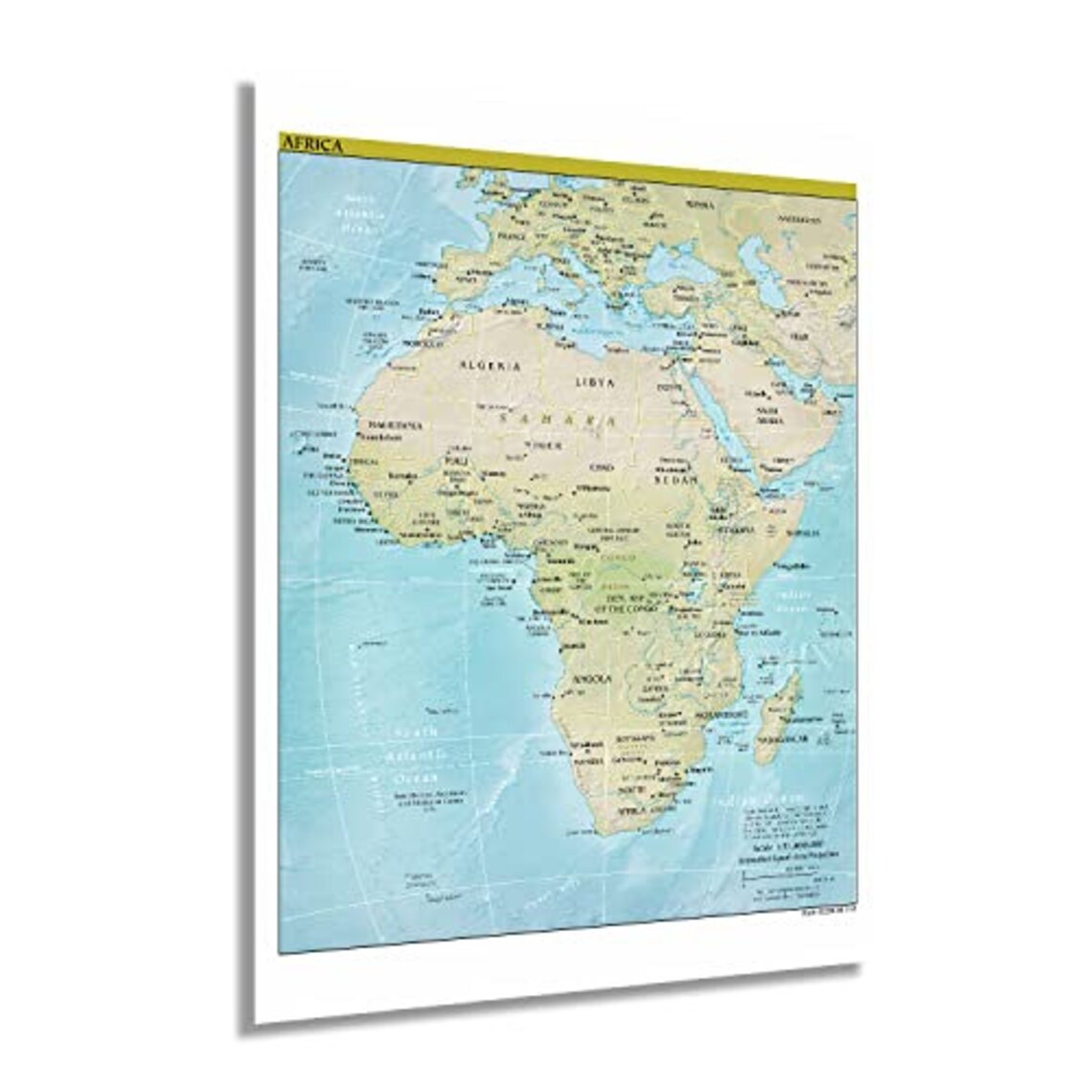 2021 Africa Map Map of Africa Poster Print Africa Wall Map - Etsy