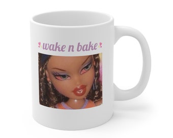 Wale and Bake Mug, Wake-n-bake Mug, Wake-n-bake Coffee Mug, Wake N Bake ...