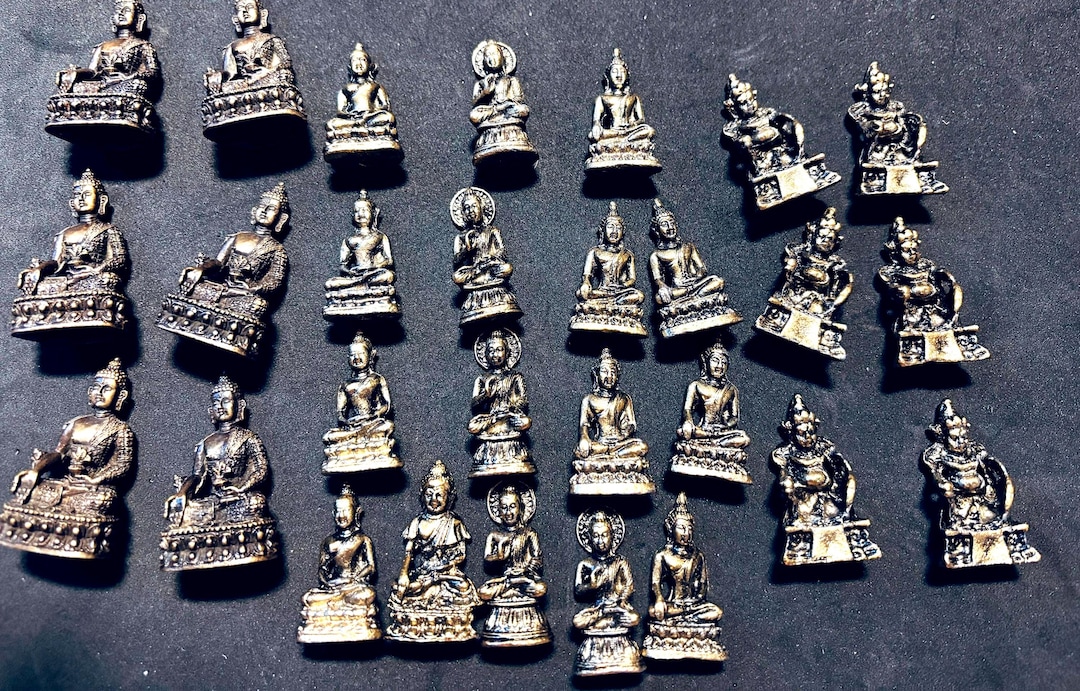 Miniature Buddhist & Hindu Statue Set - Etsy
