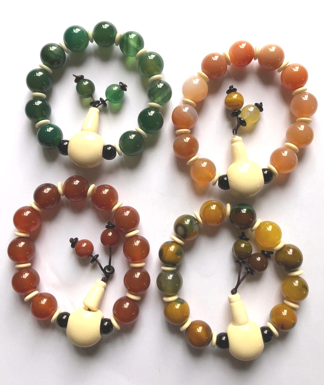 Burmese Jade Wrist Mala: Tibetan Meditation Beads, Good Luck Bracelet ...