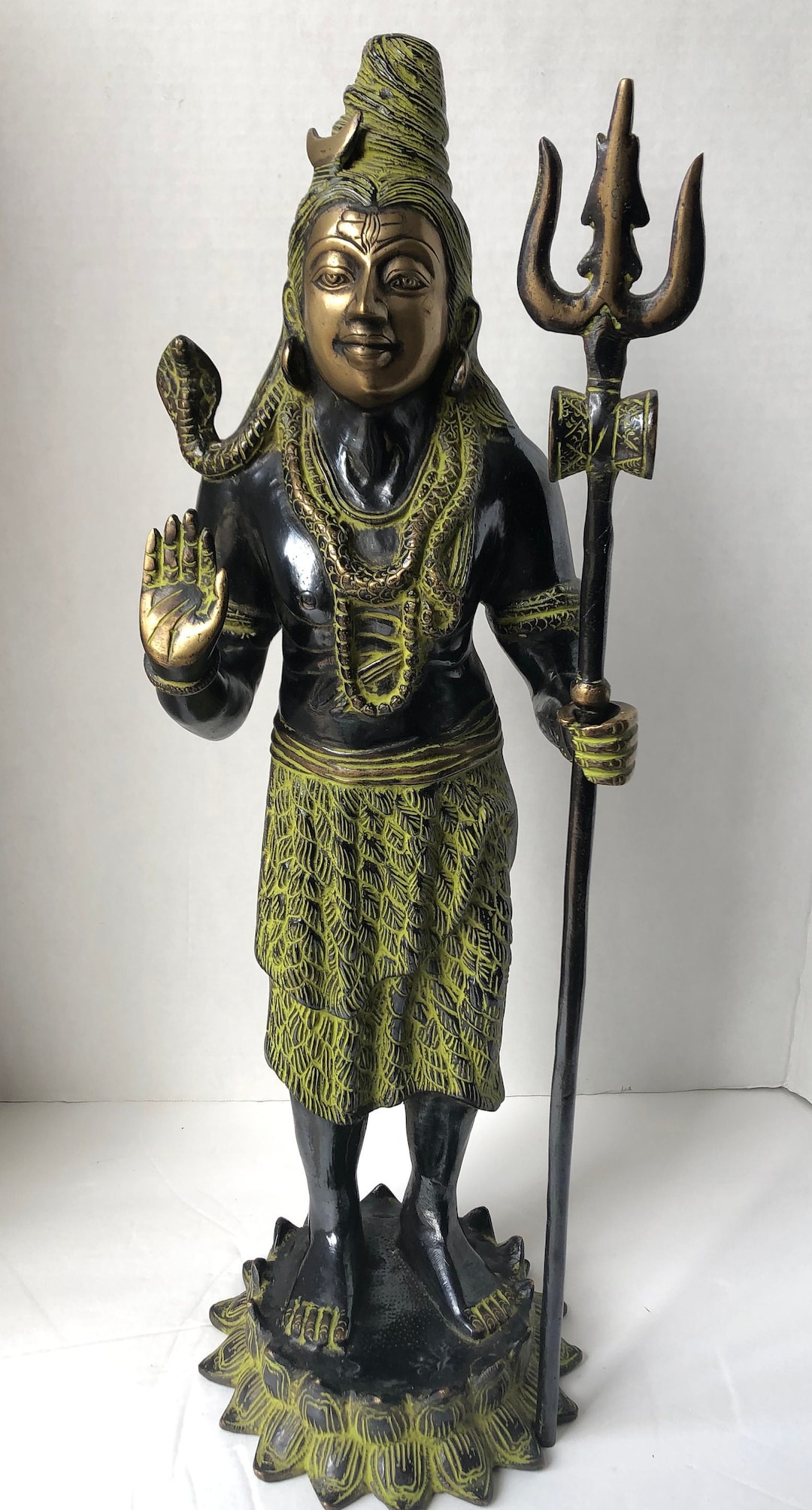 Large Iron Standing Shiva Statue - Etsy