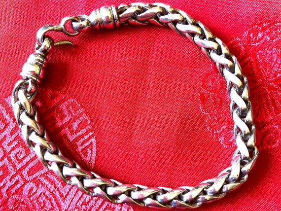 9.25 Silver chain Bracelet is handmade, pure silver t… - Gem