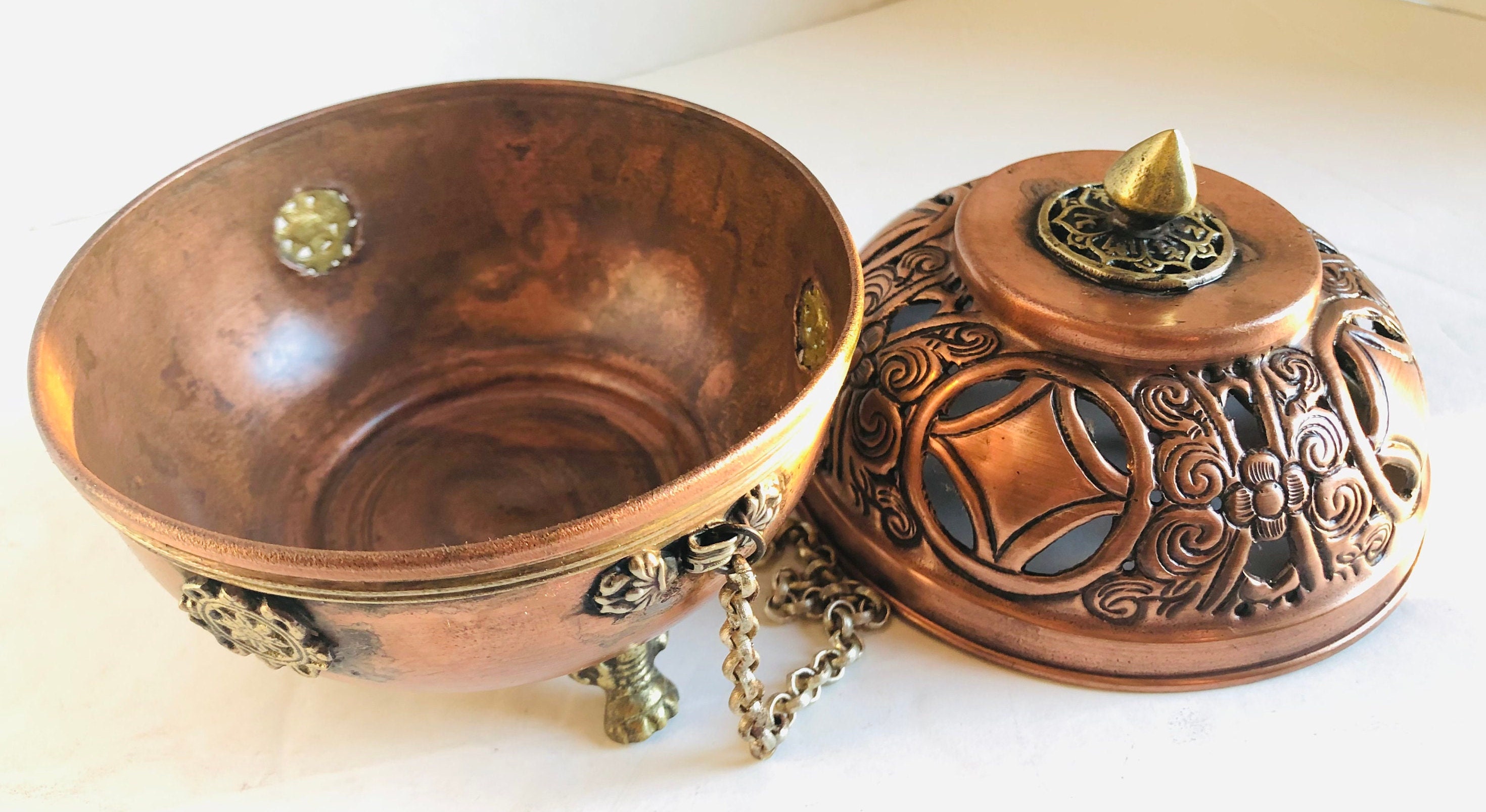 Copper Incense Burner - Etsy