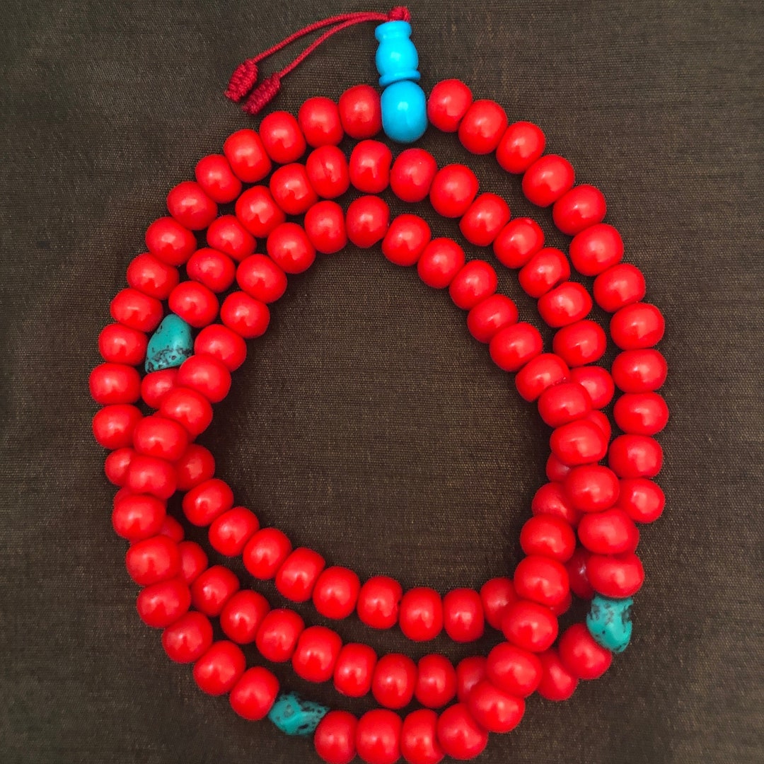 Yak Bone Prayer Beads With Love and Blessings/ Counting Mantras ...