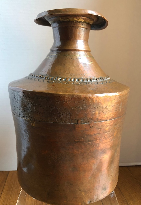 Antique Copper Vase - Etsy
