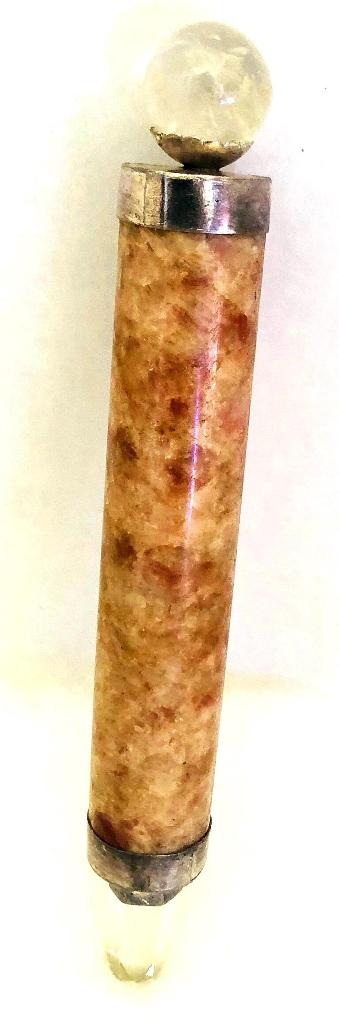 Crystal and Golden Topas Wand is for Healing and Balancing Chakra. - Etsy