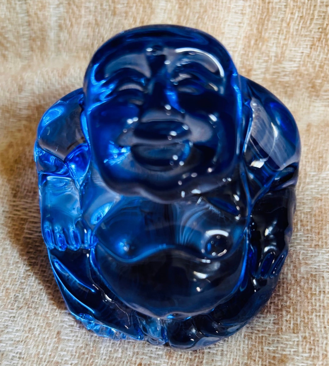 Hotai Buddha, Crystal Blue Buddha, Beautiful, Good Lack, Prosperity ...