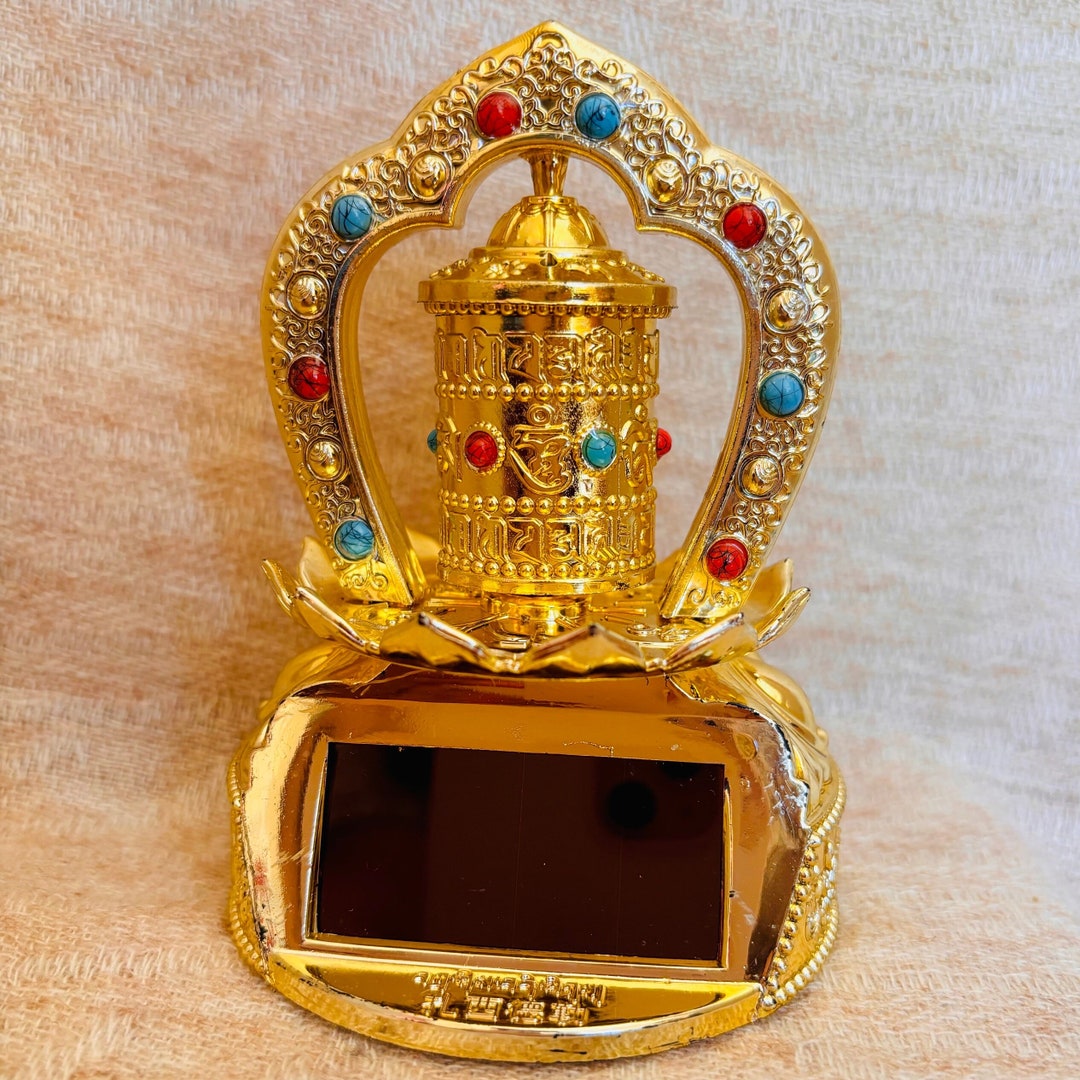 Solar Power Prayer Wheel - Etsy