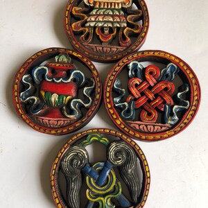 Wooden Auspicious Symbols - Etsy