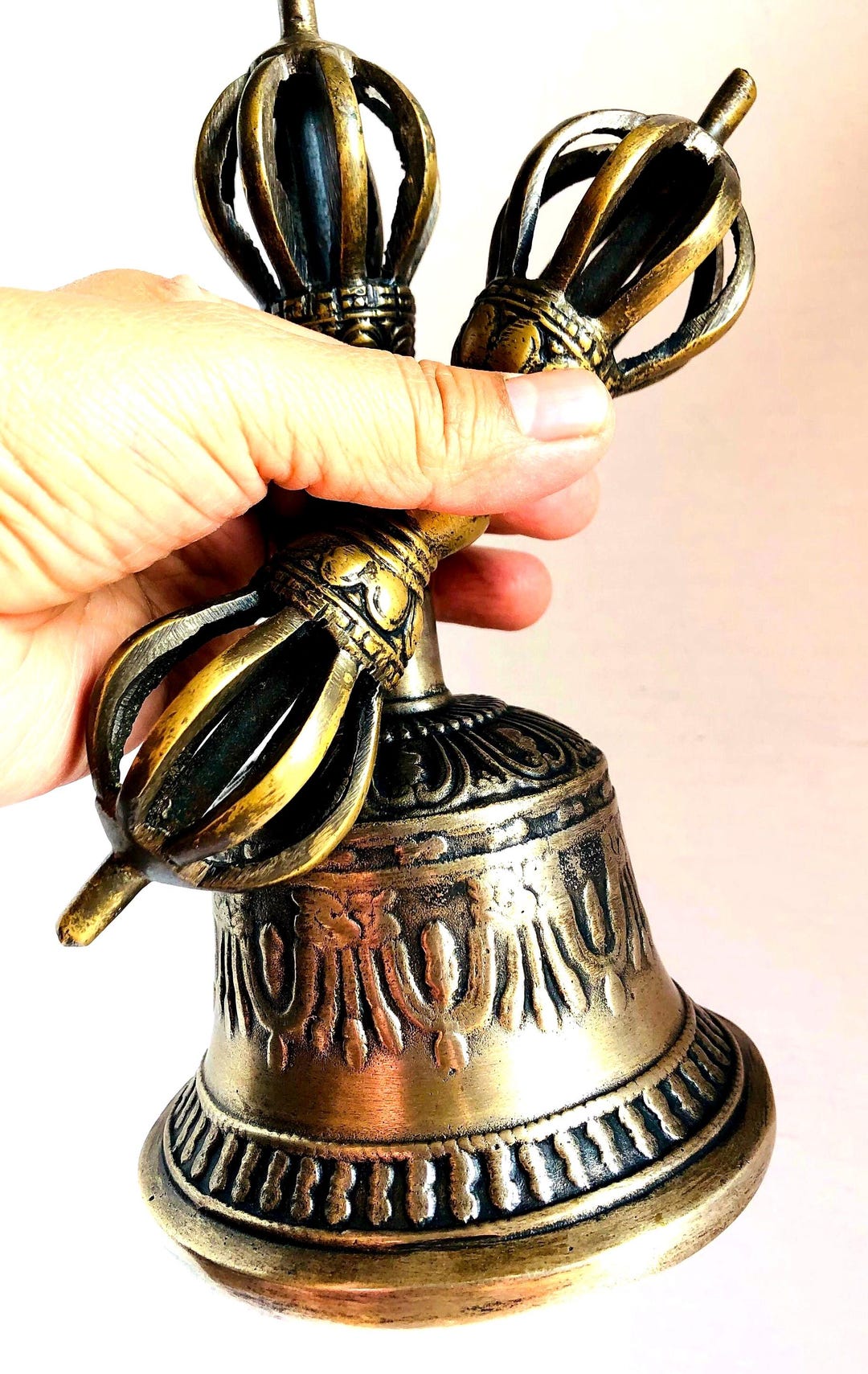 Old and Used Bell and Dorje/ Ceremonial Usage/ Wisdom/ Compassion - Etsy