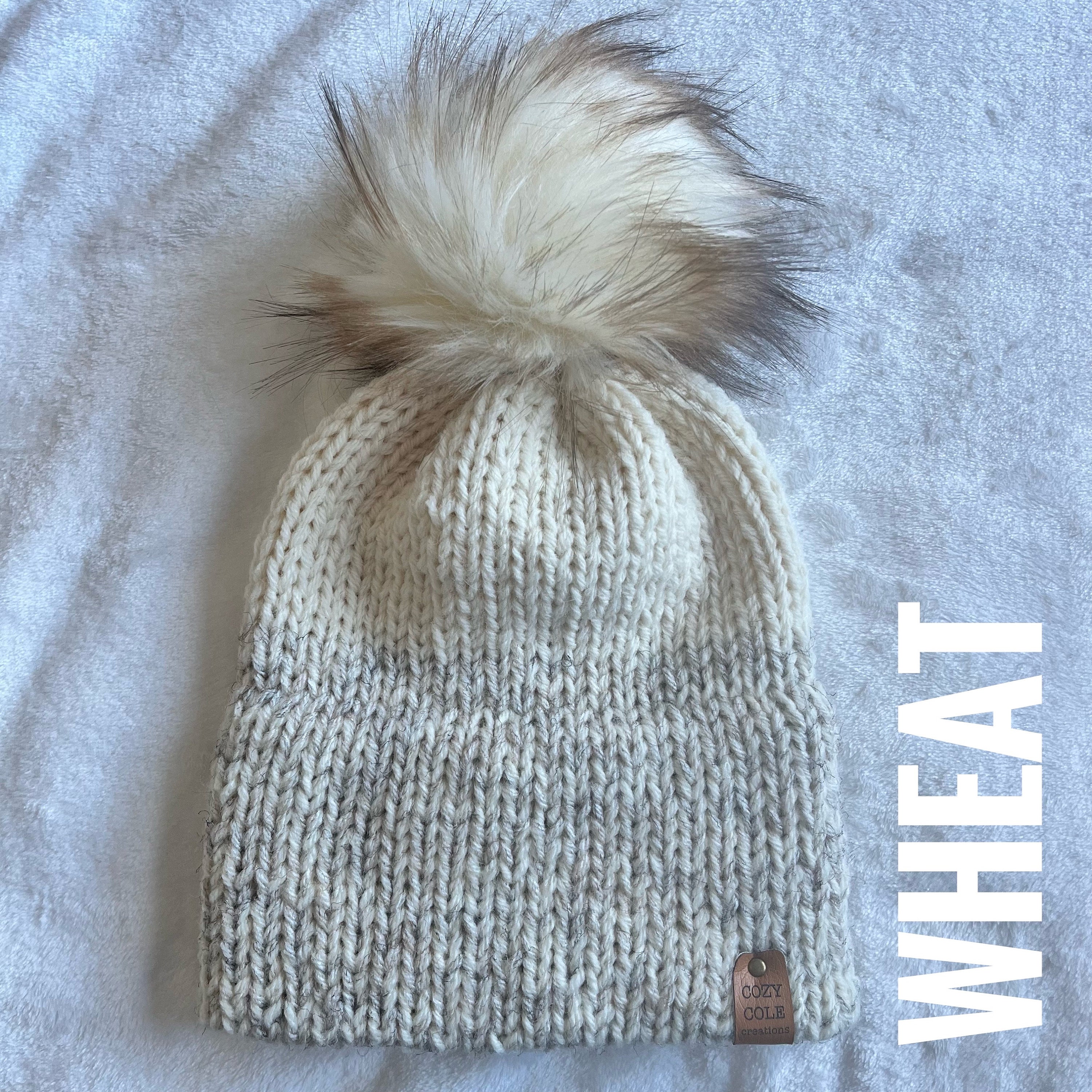 Beginner Knitting Kit, Marled BADEN BEANIE, Easy Knit Hat Kit, DIY Knit ...