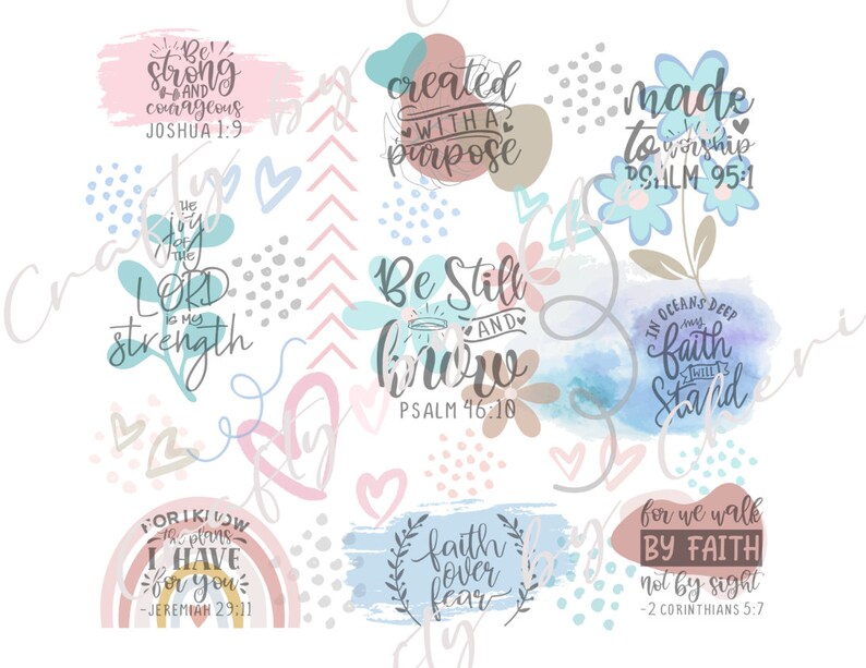 Scriptures Bible Sublimation Wrap 20 Oz Straight Tumbler Design - Etsy