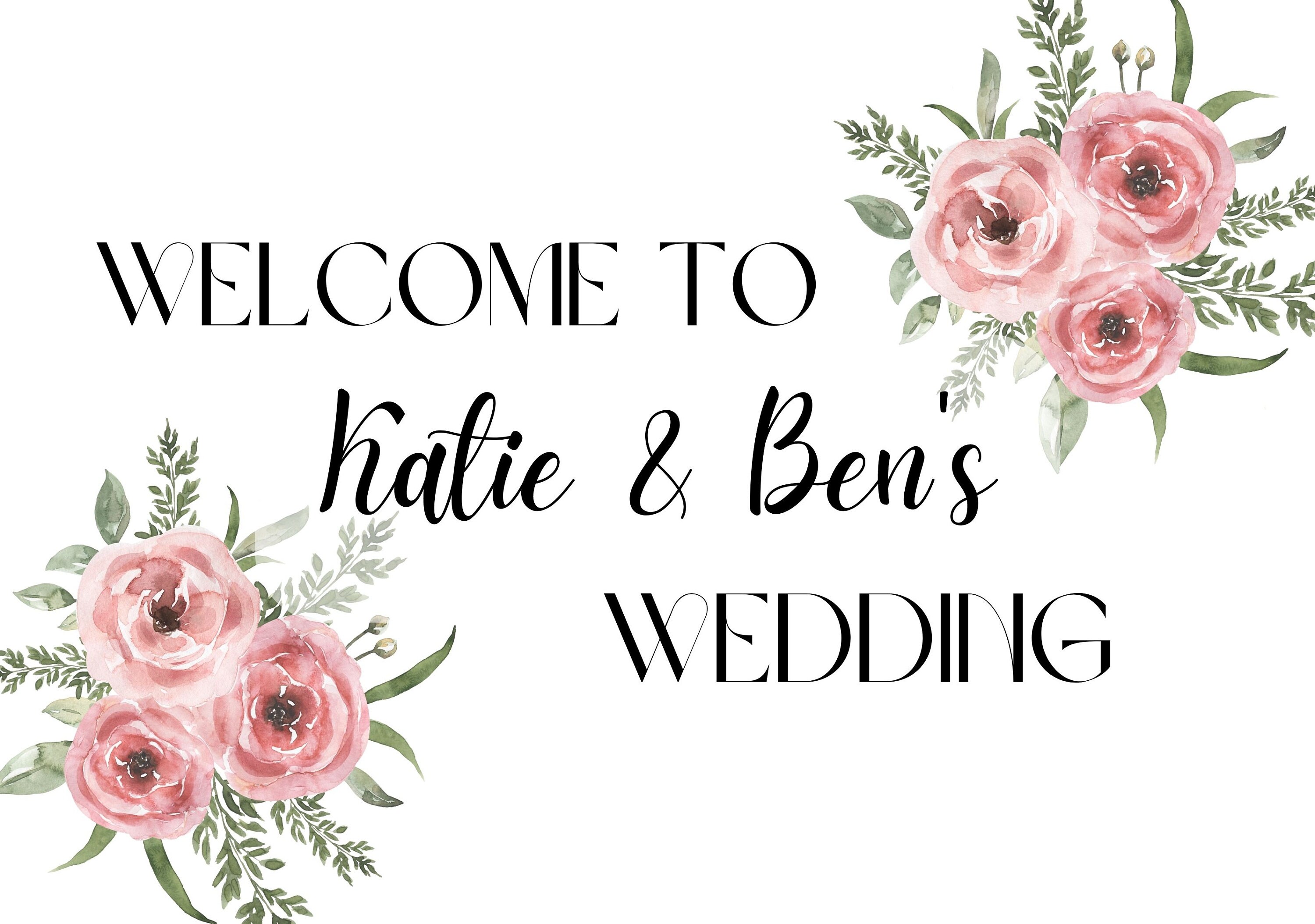 Wedding Sign Bundle - EDITABLE, DIGITAL DOWNLOAD - Etsy