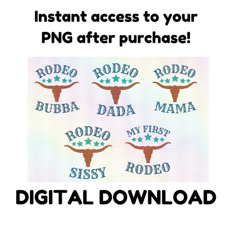 My First Rodeo PNG - Digital Download - Etsy