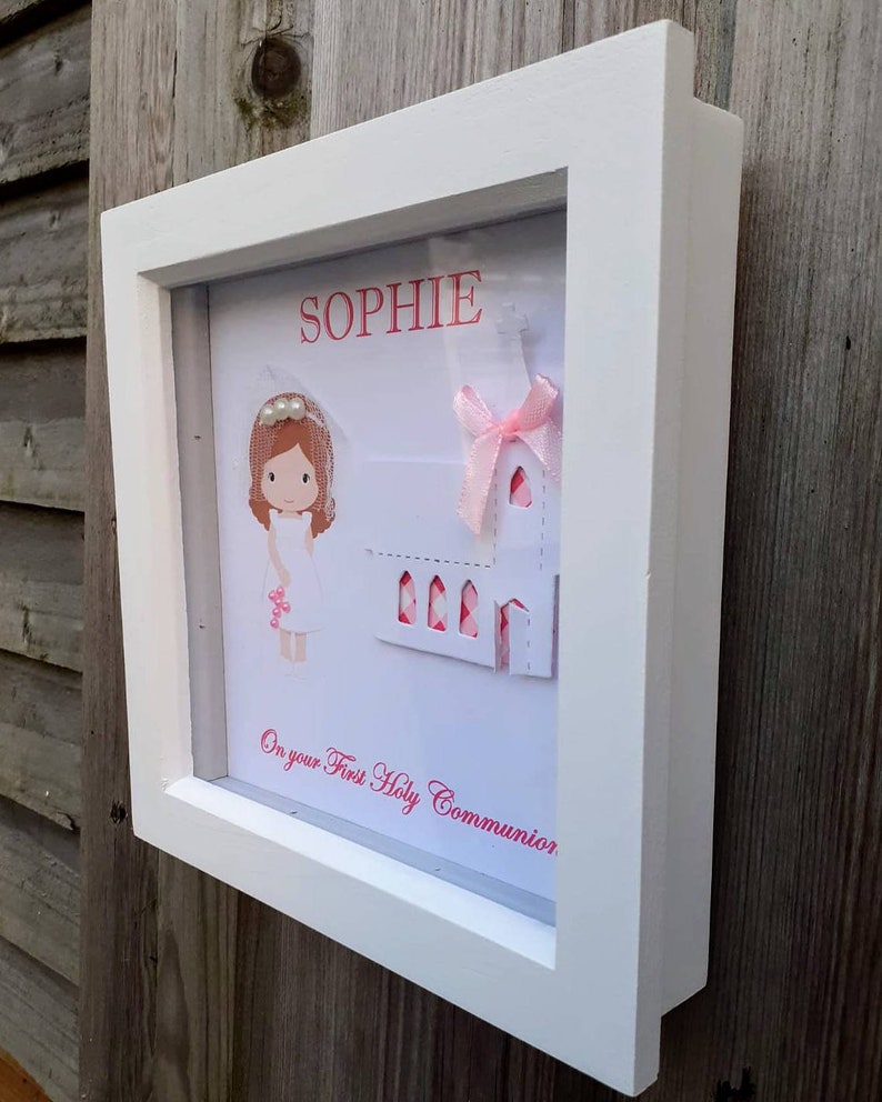 Personalised First Holy Communion Girl Frame / Personalized | Etsy