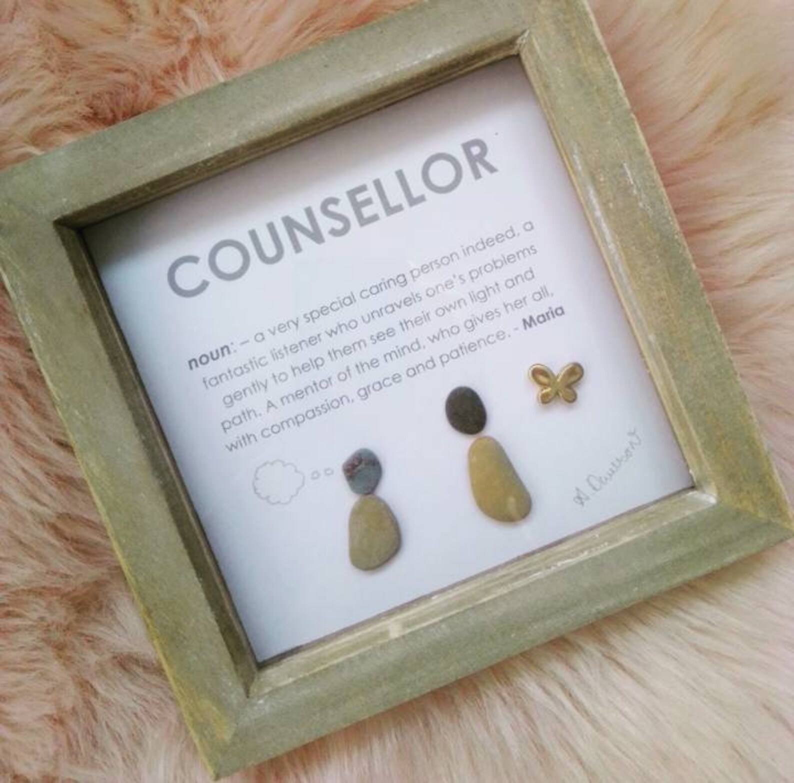 Counselling Pebble Art / Therapist Gift / Gift for Counsellor - Etsy