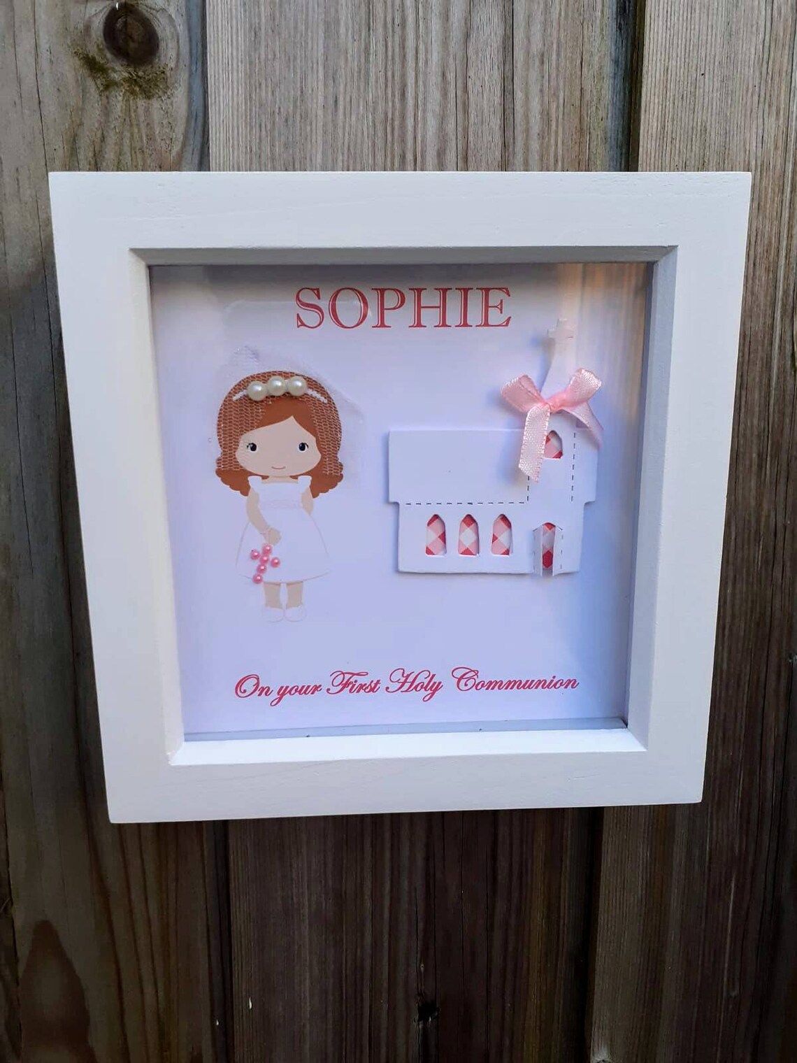 Personalised First Holy Communion Girl Frame / Personalized | Etsy