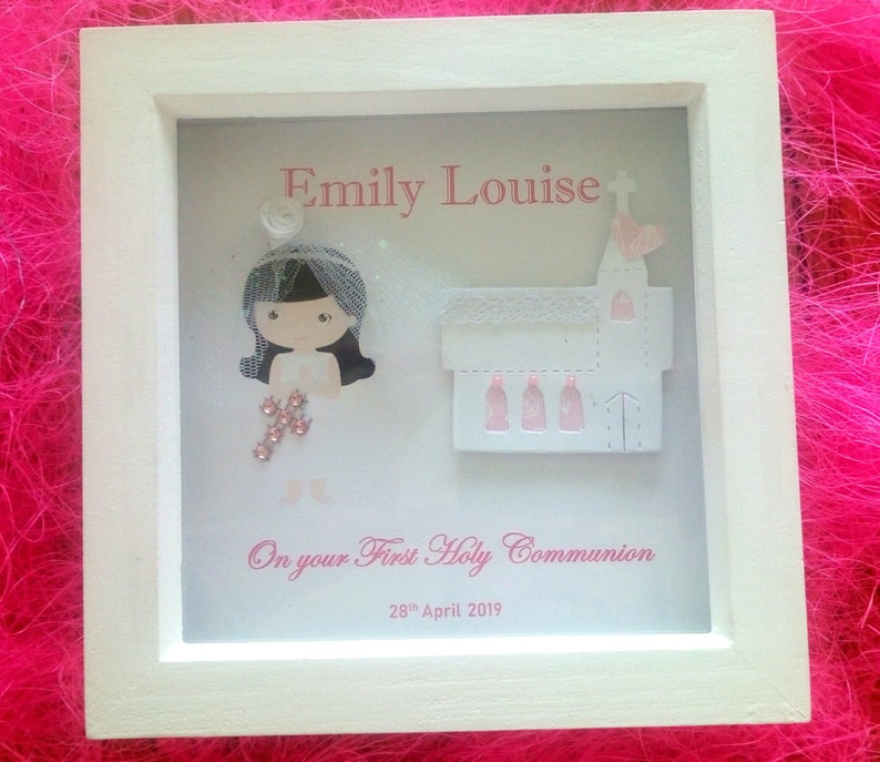 Personalised First Holy Communion Girl Frame / Personalized | Etsy
