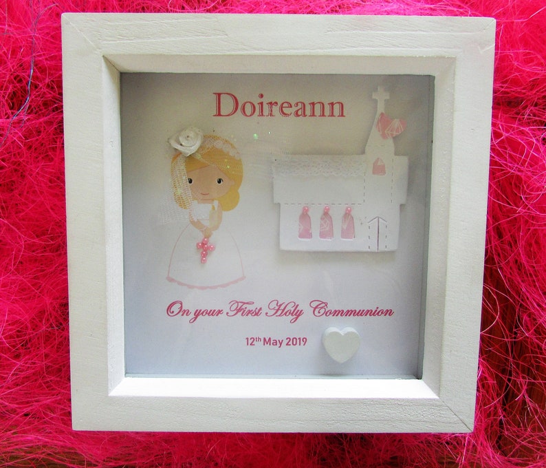 Personalised First Holy Communion Girl Frame / Personalized | Etsy