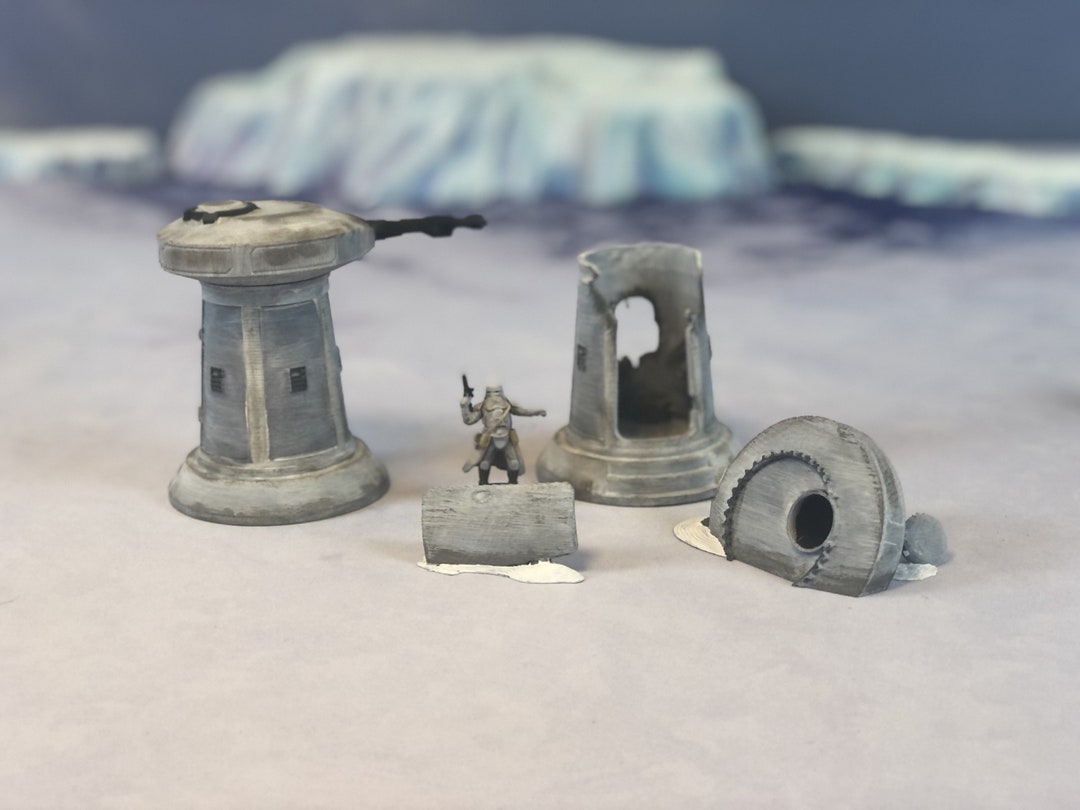 Ice Planet Laser Turret Set - Etsy
